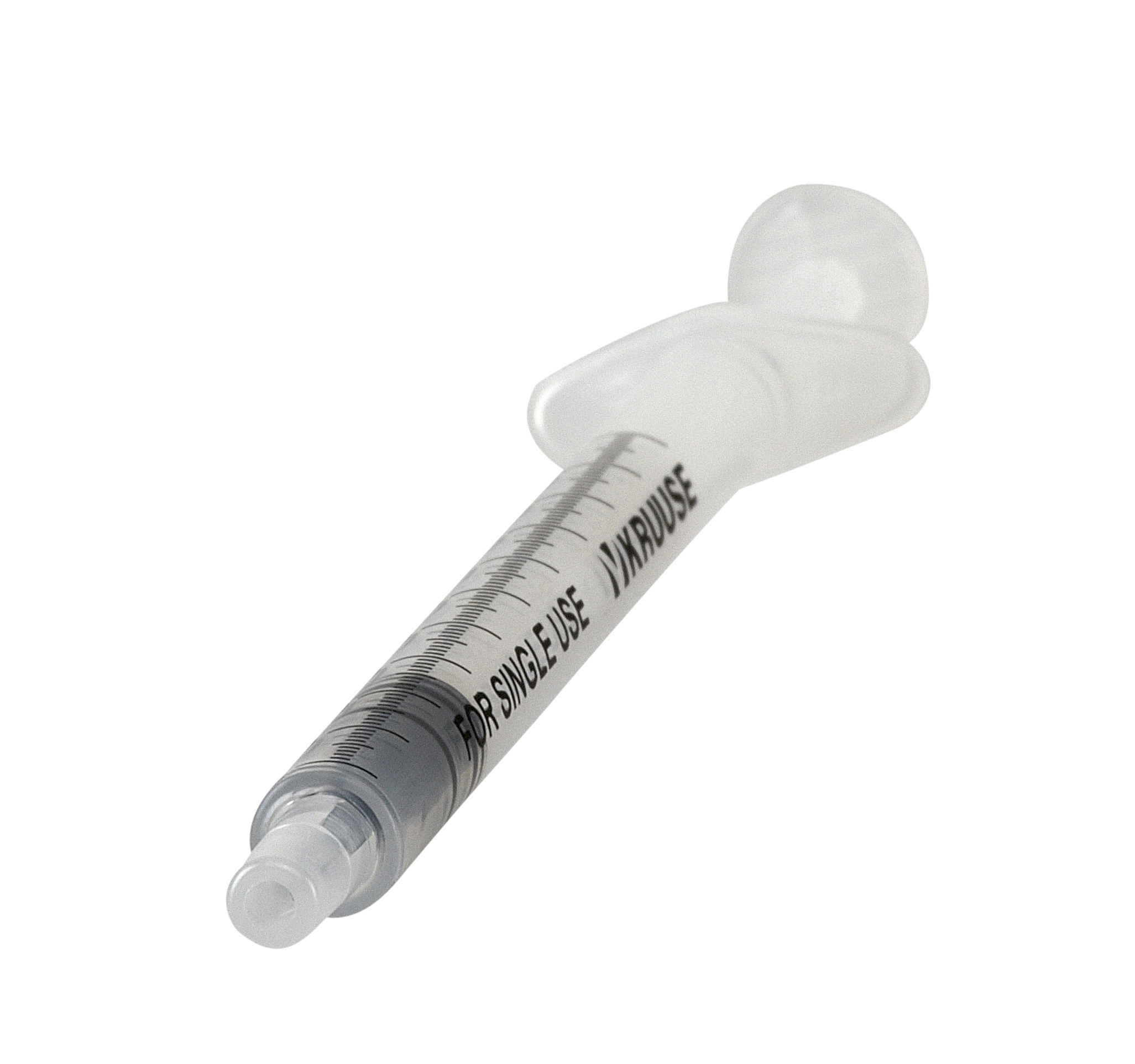 KRUUSE disposable syringe center nozzle 3 comp. 1 ml 100/pk