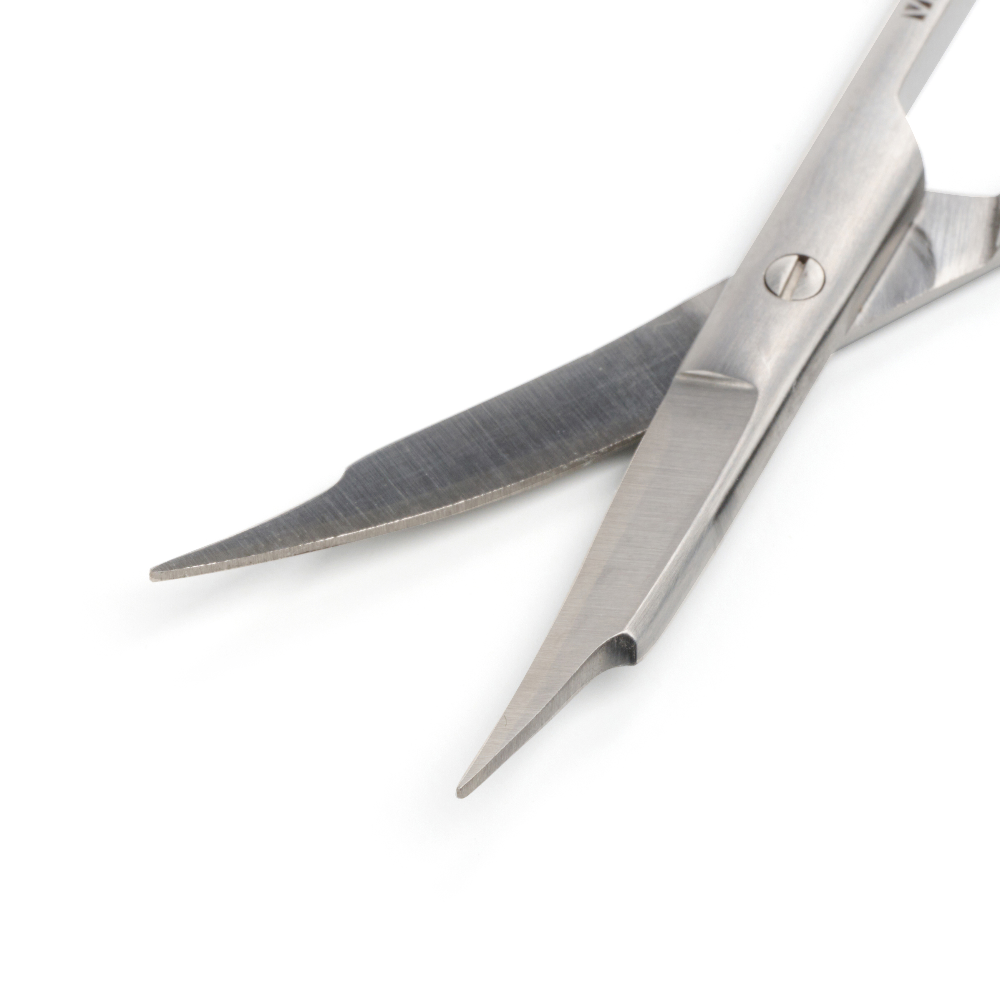 KRUUSE TC Gold Goldman-Fox Gum Scissors, 13 cm / 5.1", sharp/sharp, curved