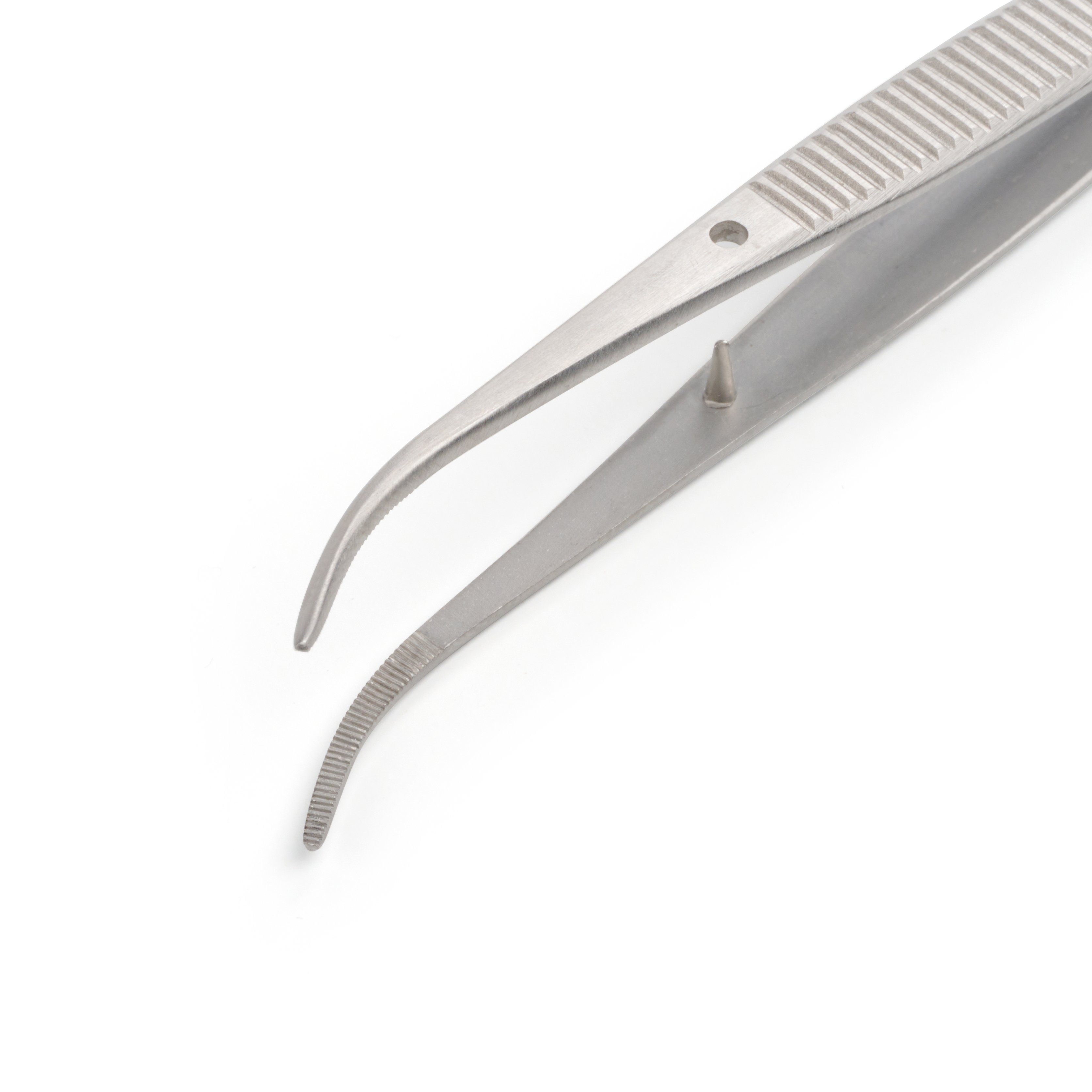 KRUUSE Iris Forceps, 11.5 cm / 4.5", curved