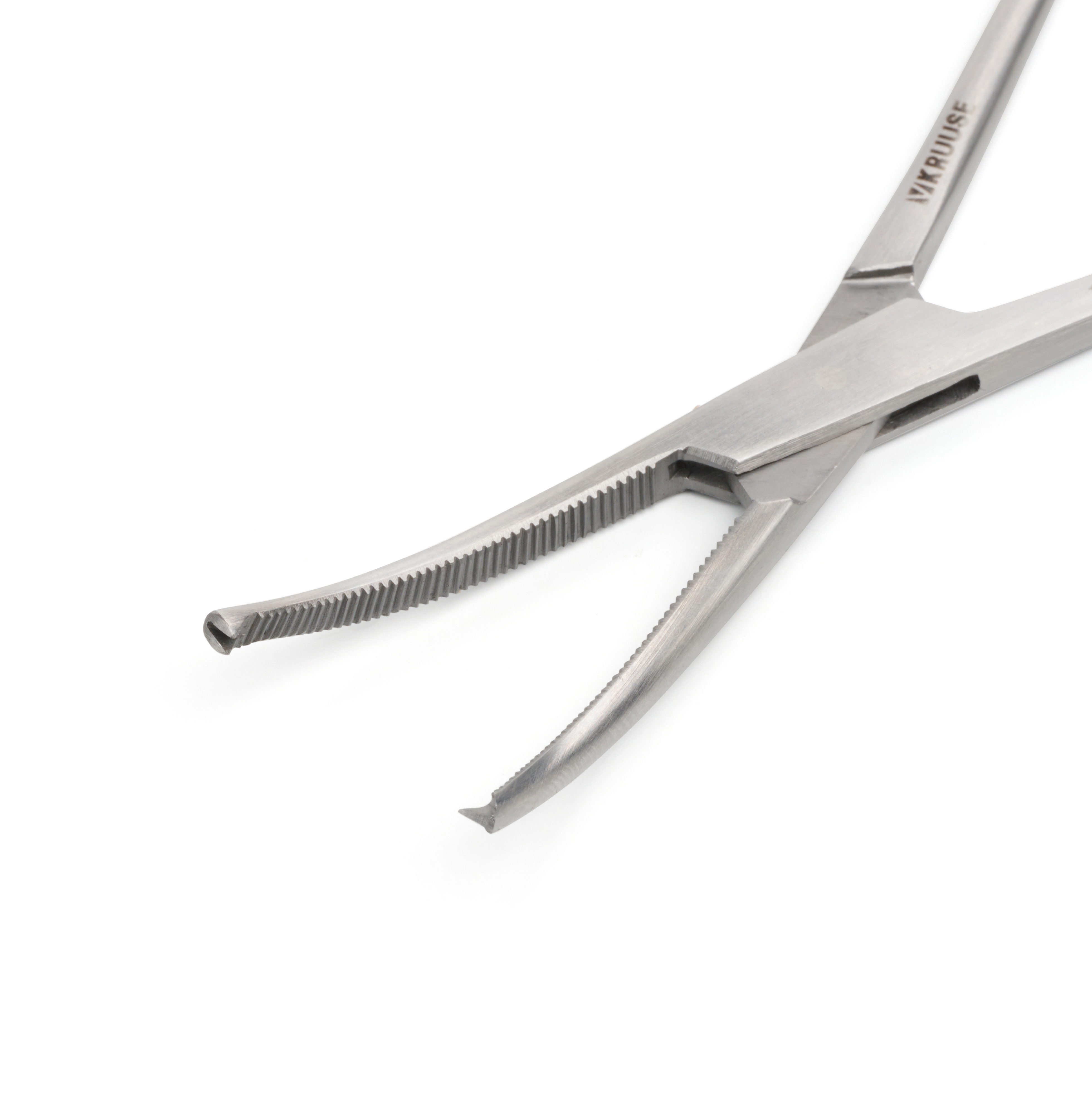 KRUUSE Crile Artery Forceps, 14 cm / 5.5", curved, 1x2 teeth