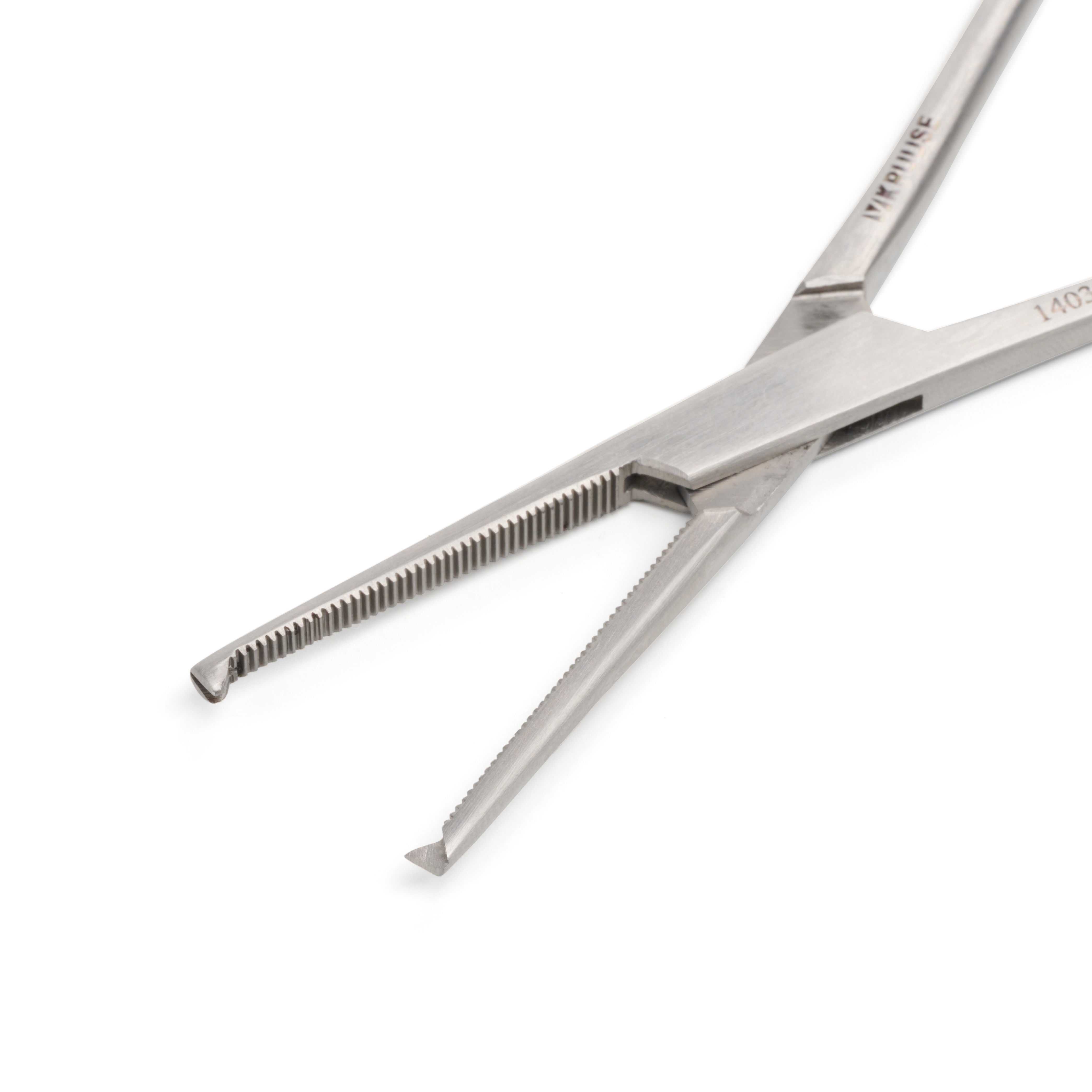 KRUUSE Crile Artery Forceps, 14 cm / 5.5", straight, 1x2 teeth
