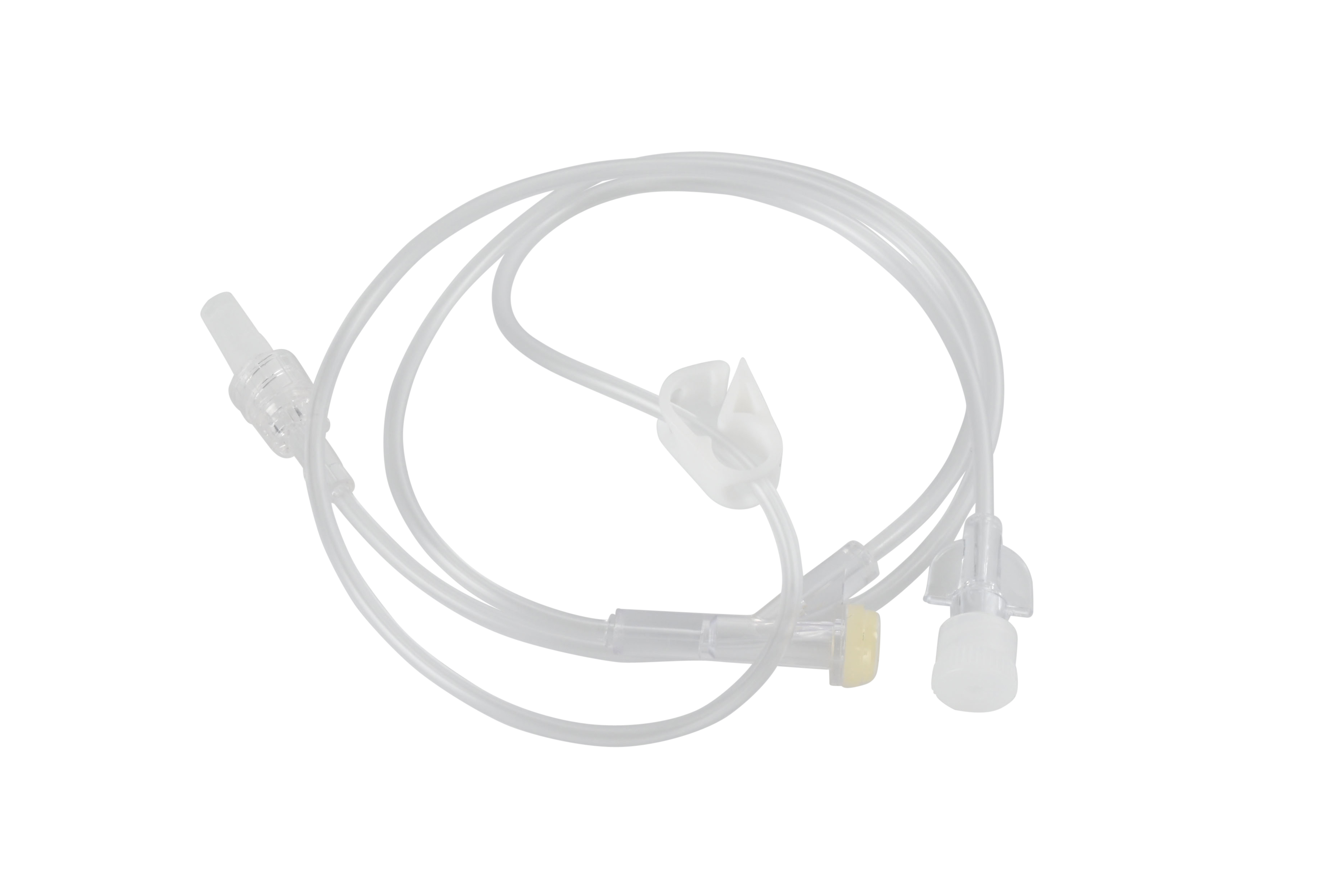 KRUUSE Microbore Extension Line-Y-injection Site, 75 cm, 50/pk