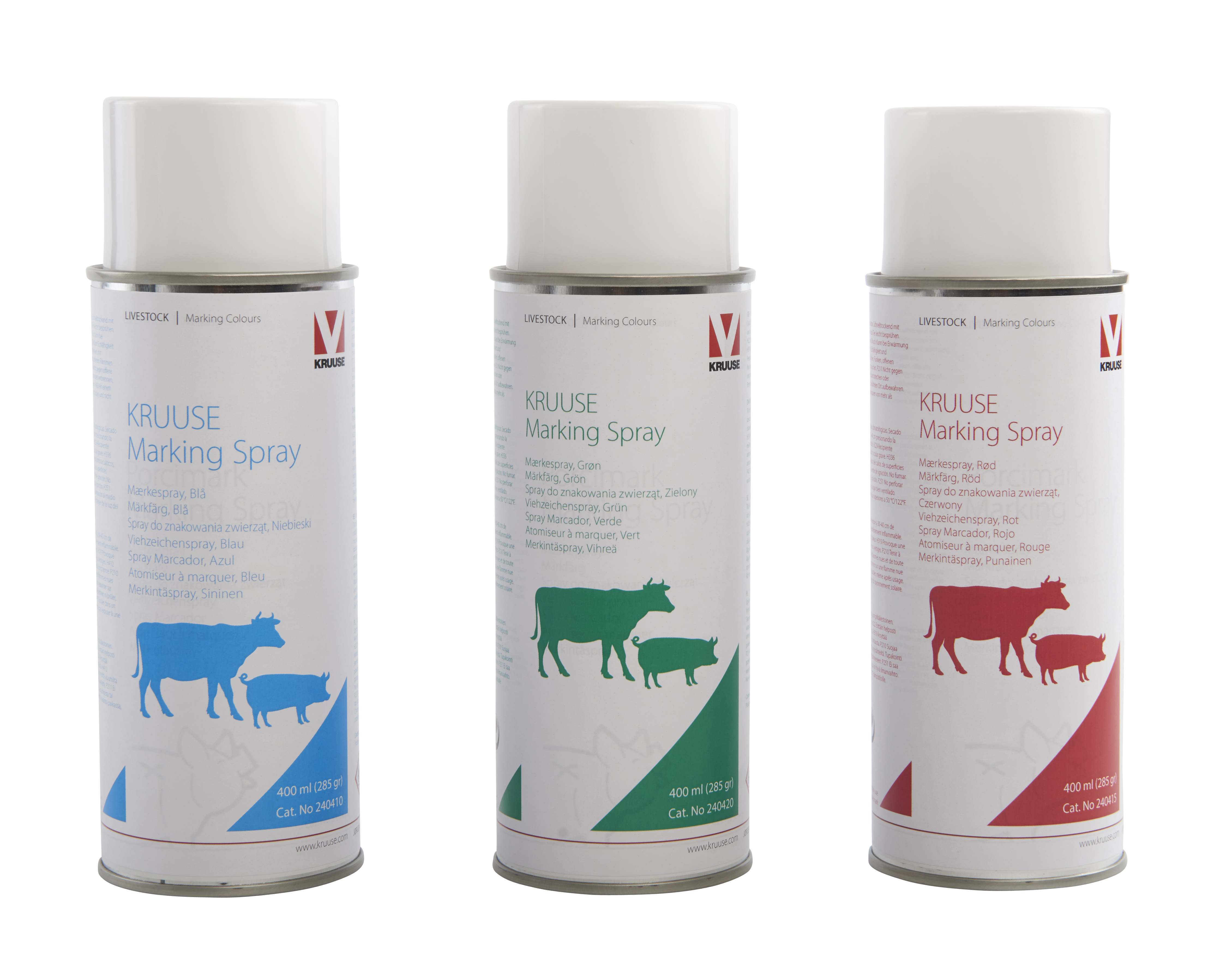 KRUUSE Marking Spray, blue, 400 ml, 12/pk