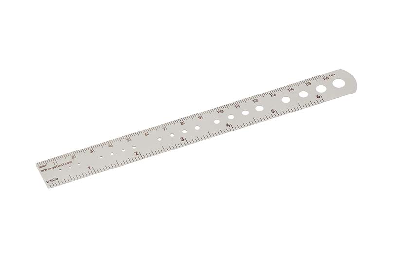 Metric Ruler, w/full range f/pins and wires [001504]